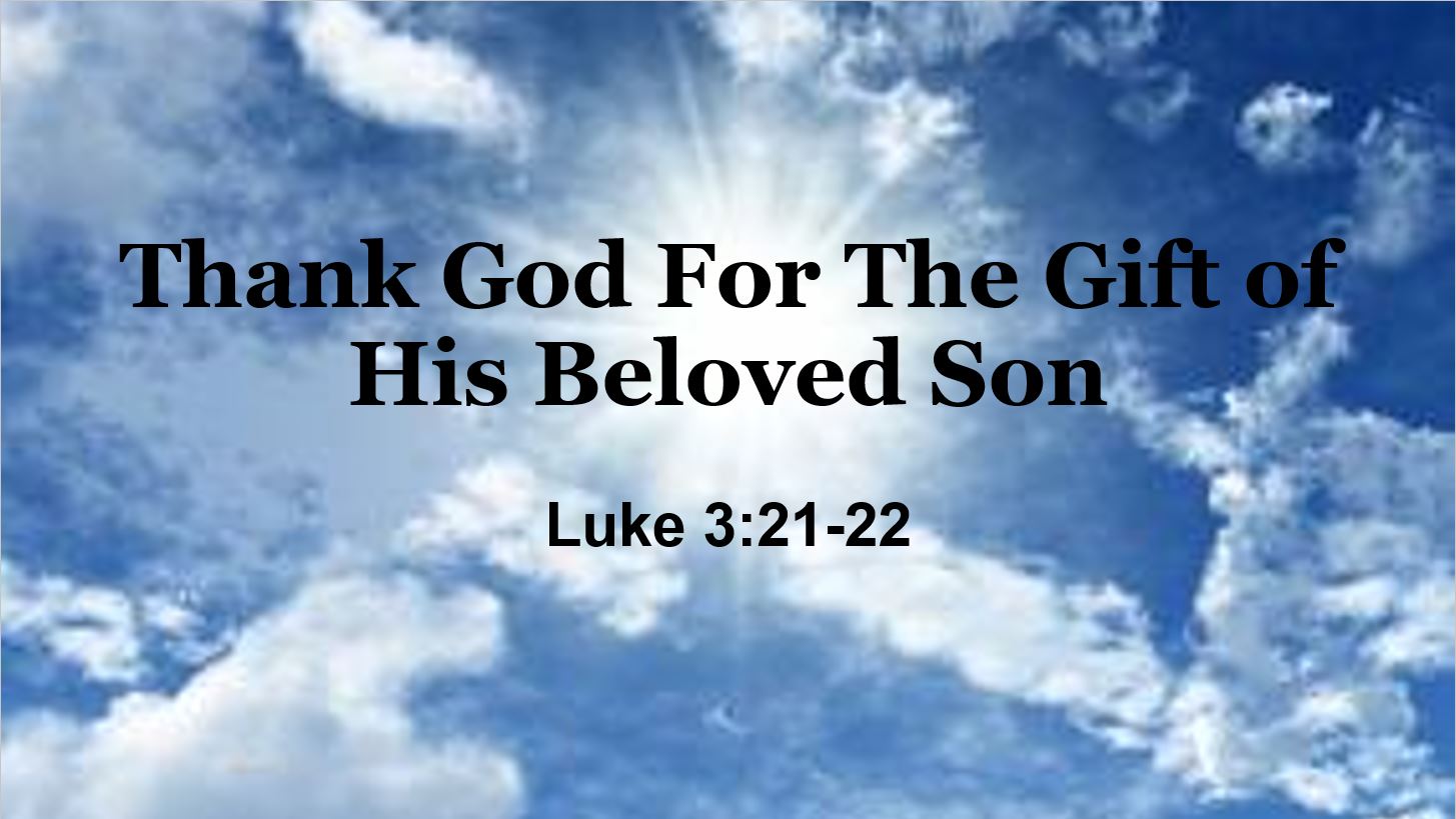 Thank God for the Gift of His Beloved Son | Waverly Church of Christ